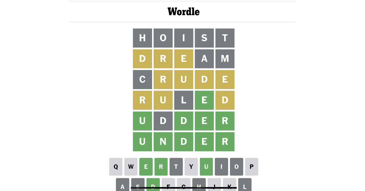 Wordle Strategy - David West